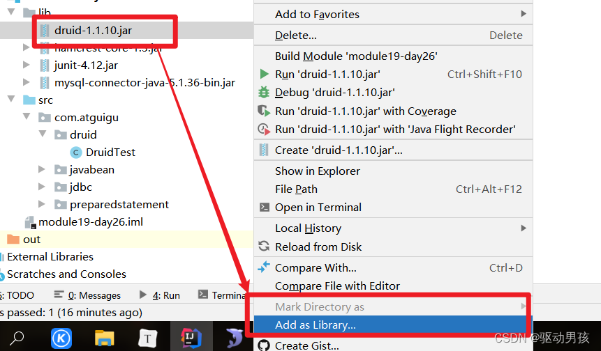Druid数据库连接池的jar包的使用_driud jar包-CSDN博客