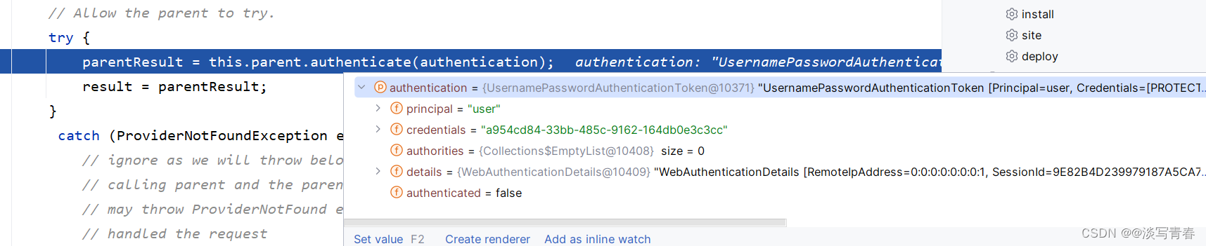 Spring Security登录流程源码详解_failed to authenticate since password does not mat-CSDN博客