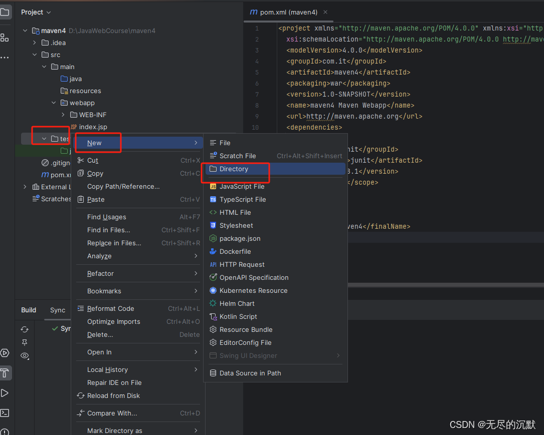 在idea中用模板骨架初始创建maven管理的web项目时没有src有关的目录的解决方案_idea创建mavenweb项目没有src目录-CSDN博客