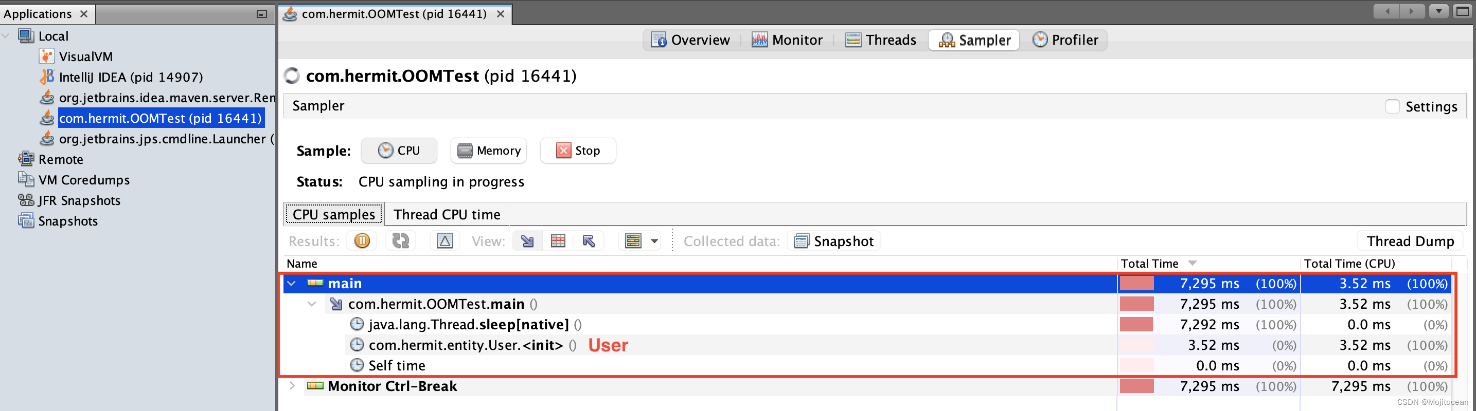 使用VisualVM分析排查OOM问题_visualvm分析oom-CSDN博客