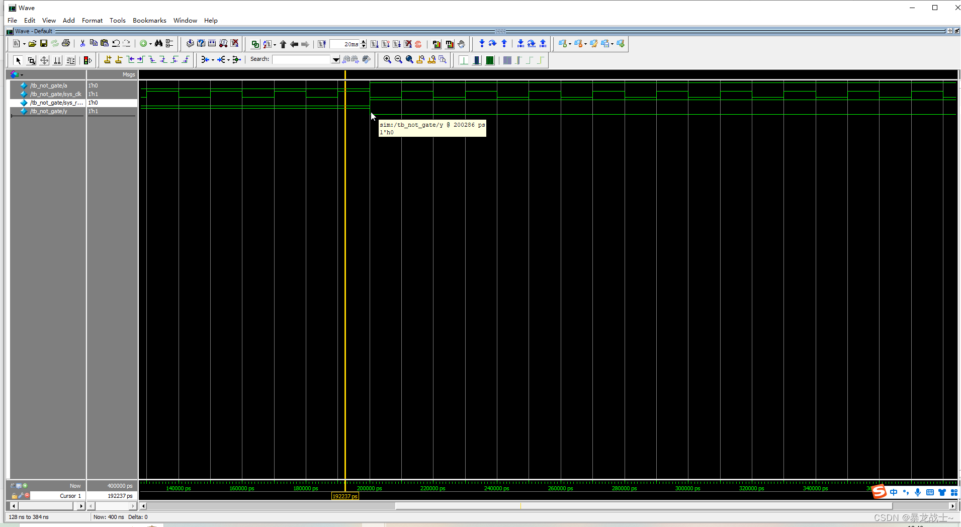 关于非门的Verilog功能实现与modelsim联合仿真心得_与非门verilog仿真-CSDN博客