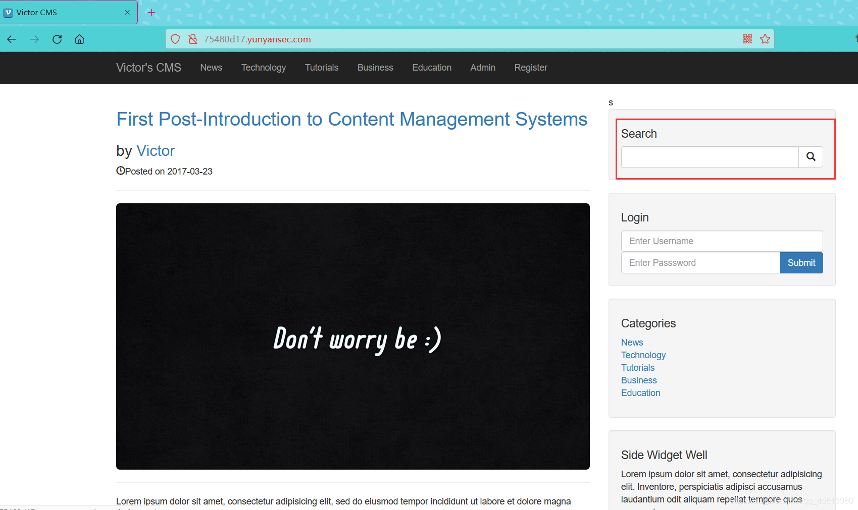 Victor CMS 未授权sql注入（CVE-2020-29280）-CSDN博客
