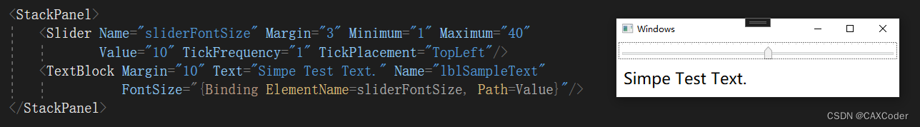 【WPF编程宝典】第4讲：元素绑定_wpf textblock 内嵌元素绑定-CSDN博客