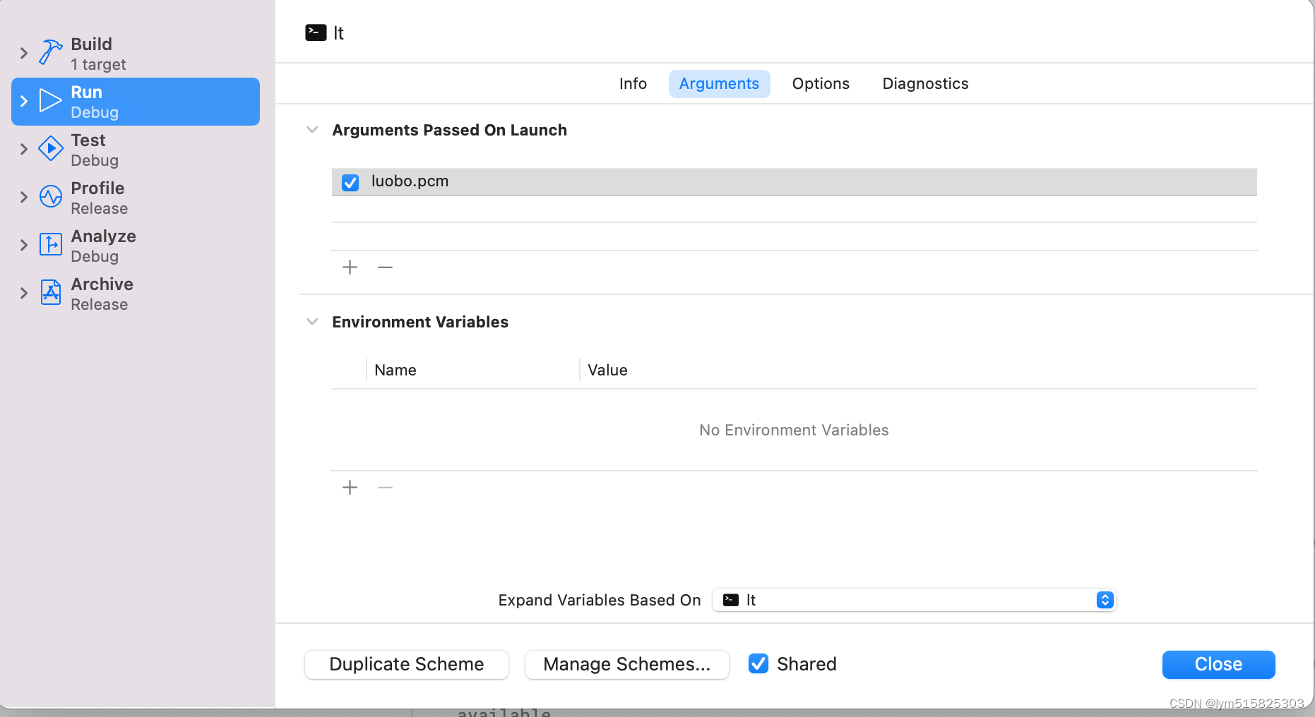 xcode设置命令行启动参数_xcode命令argument在哪里-CSDN博客
