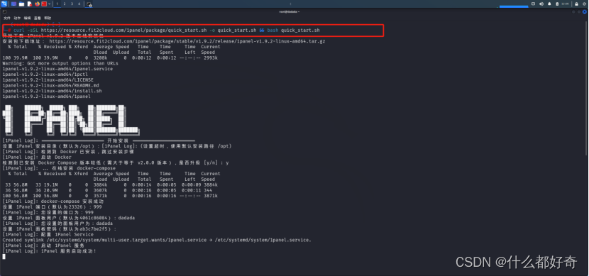 Kali 1panel搭建网站_1panel kali-CSDN博客