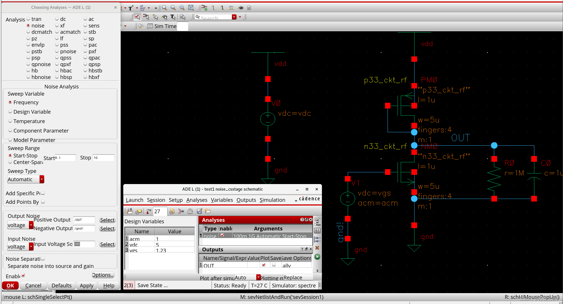 【1030】模拟集成电路virtuoso cadence 噪声分析+仿真_硬件工程_模集战神-AtomGit开源社区