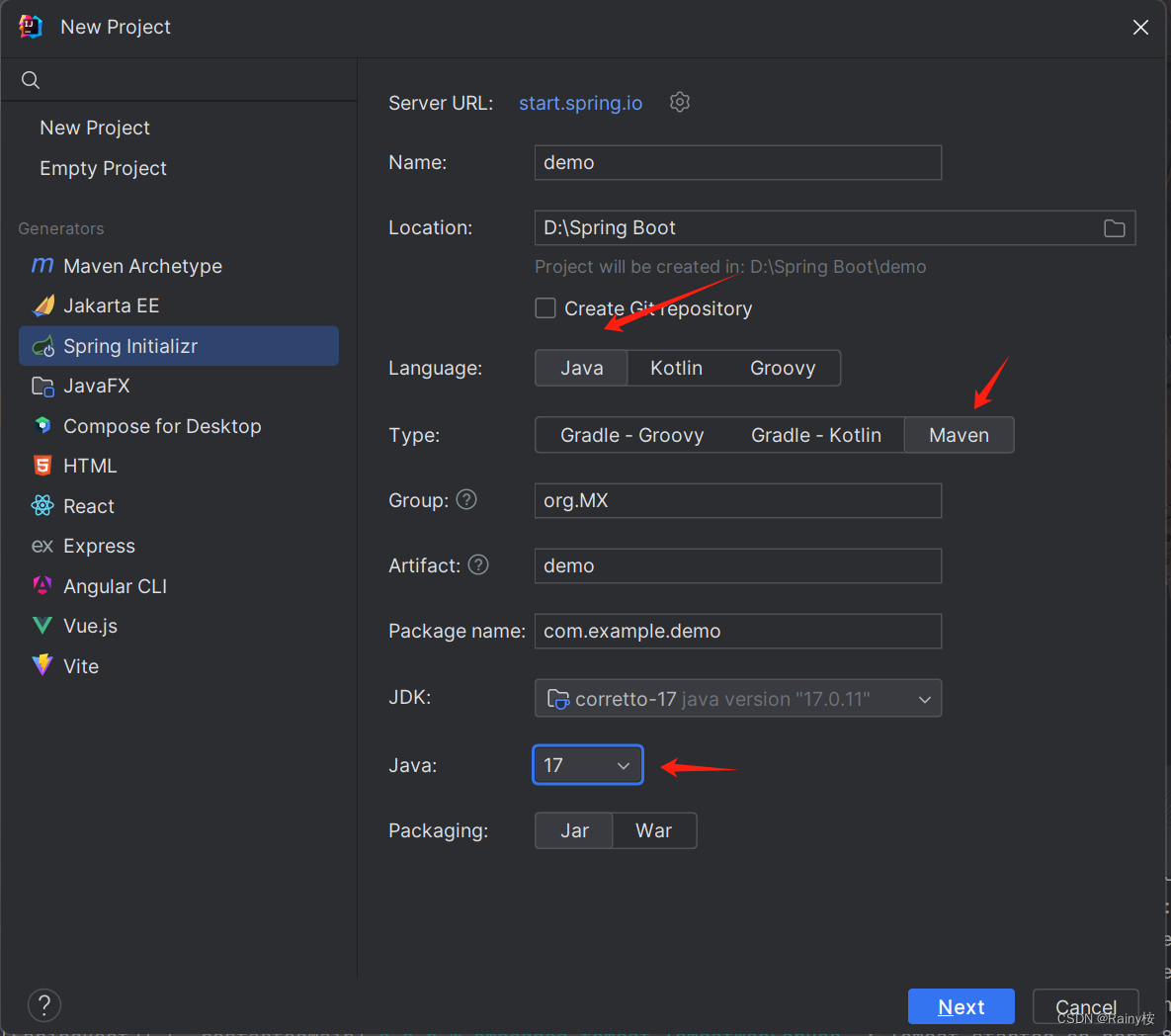 创建Spring Boot项目_spring boot创建java8的-CSDN博客