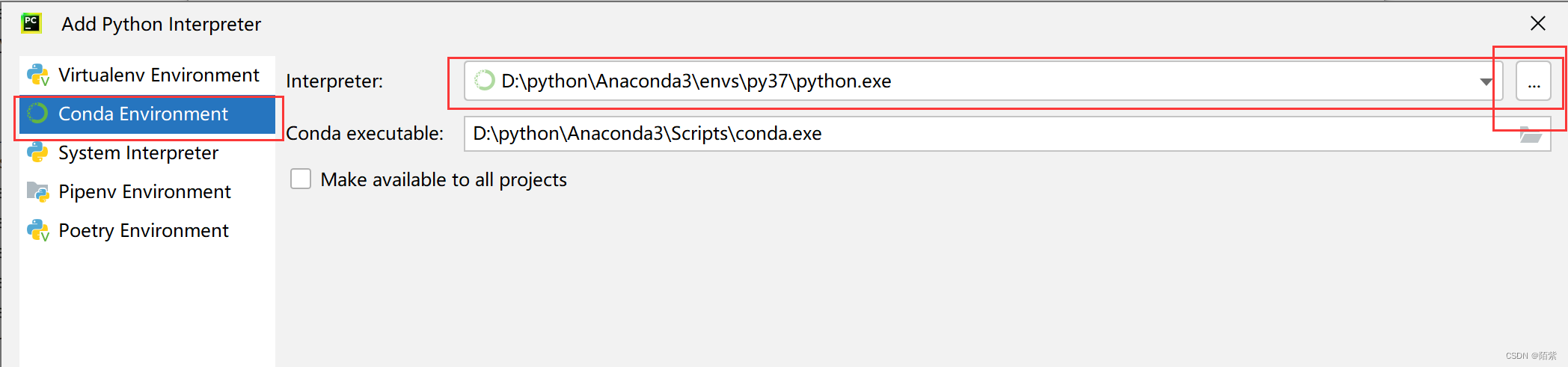 pycharm--创建项目_pycharm new project设置-CSDN博客