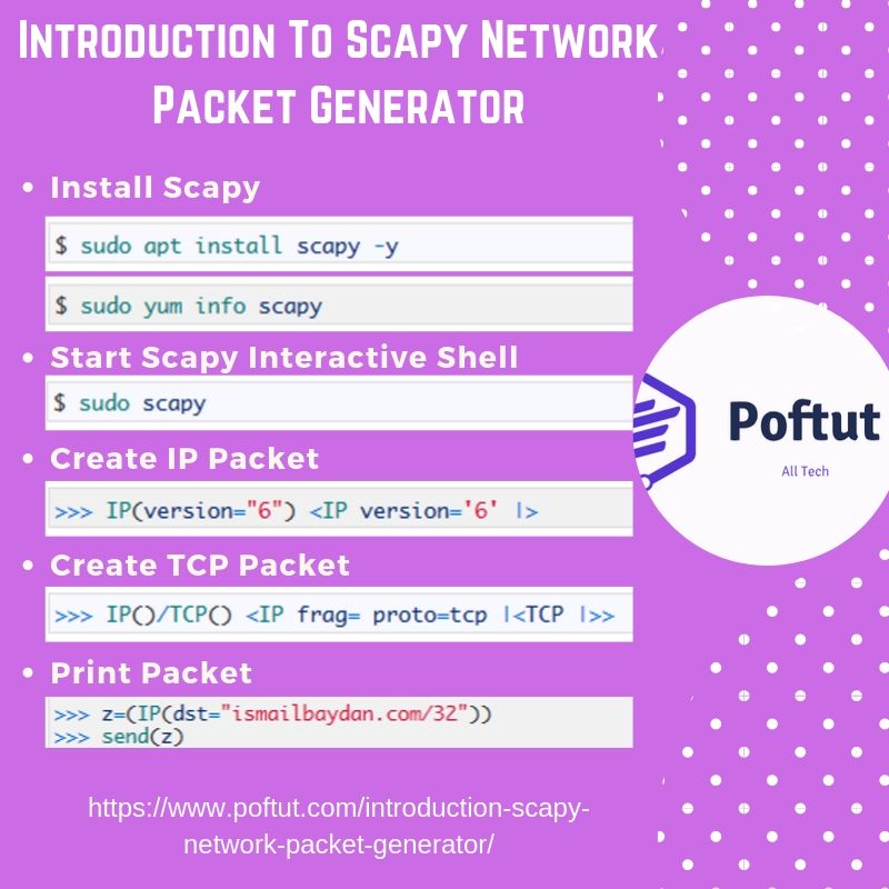 scapy 修改数据包_Scapy网络数据包生成器简介-CSDN博客