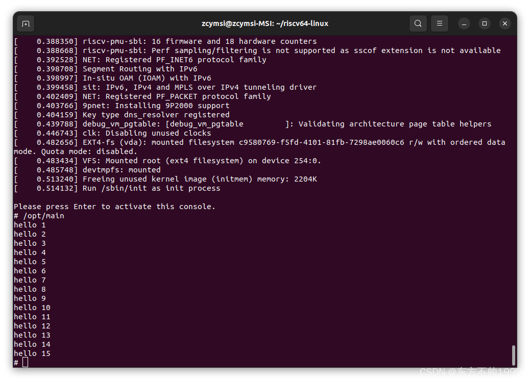 使用QEMU运行RISC-V Linux（根文件系统BusyBox）_qemu riscv-CSDN博客
