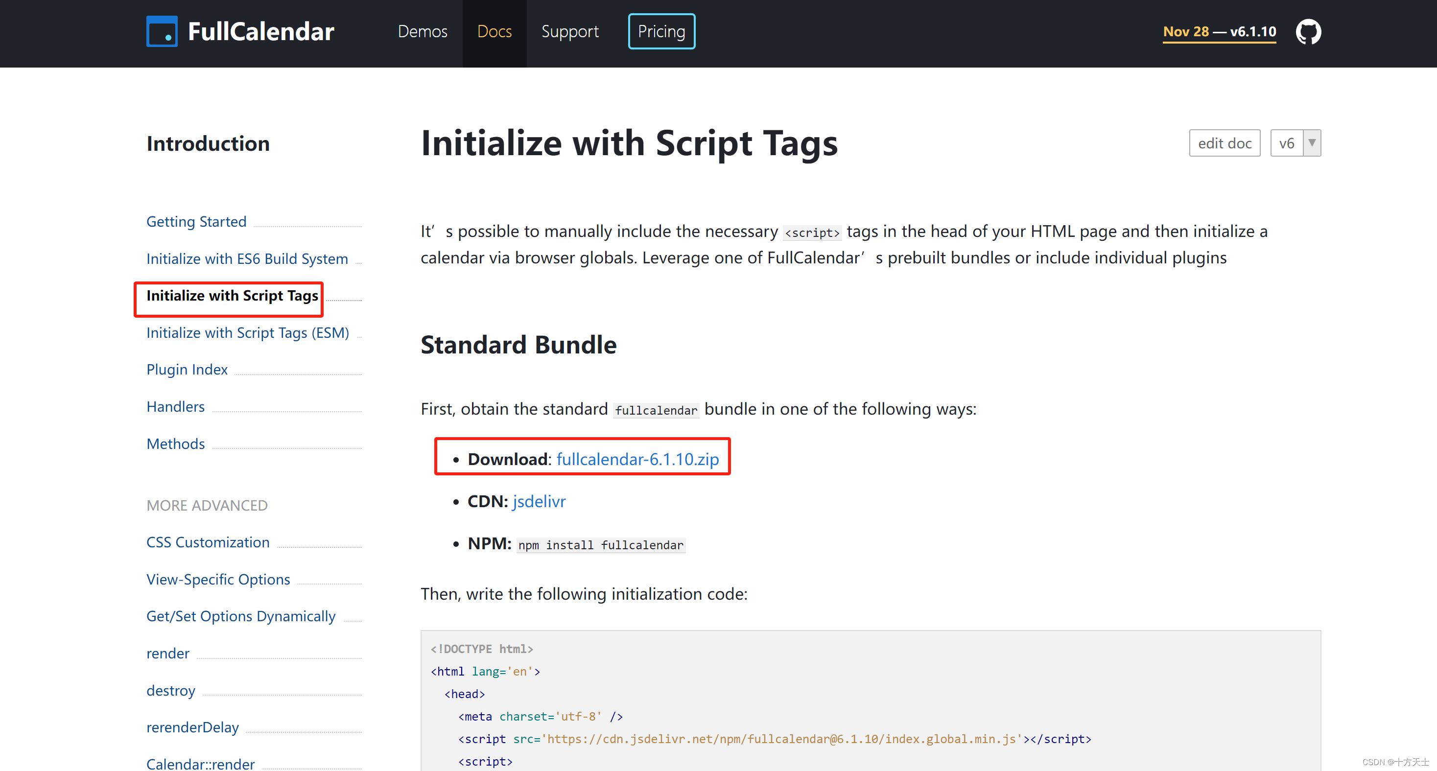 Fullcalendar-6.1.10(JavaScript版)使用_fullcalendar.js-CSDN博客