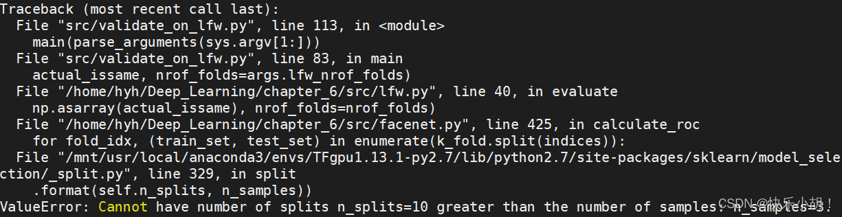 ValueError: Cannot have number of splits n_splits=10 greater than the number of samples: n ...
