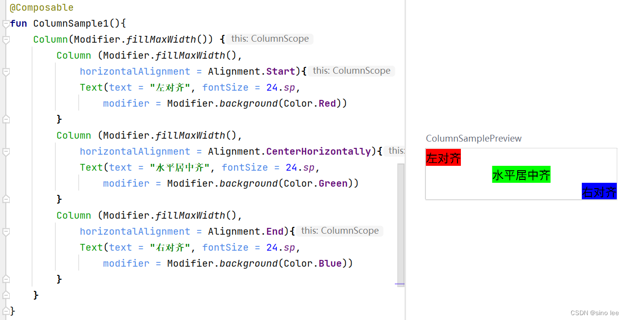Android开发系列七)jetpack Compose之columnjetpack Compose Column Csdn博客 3180