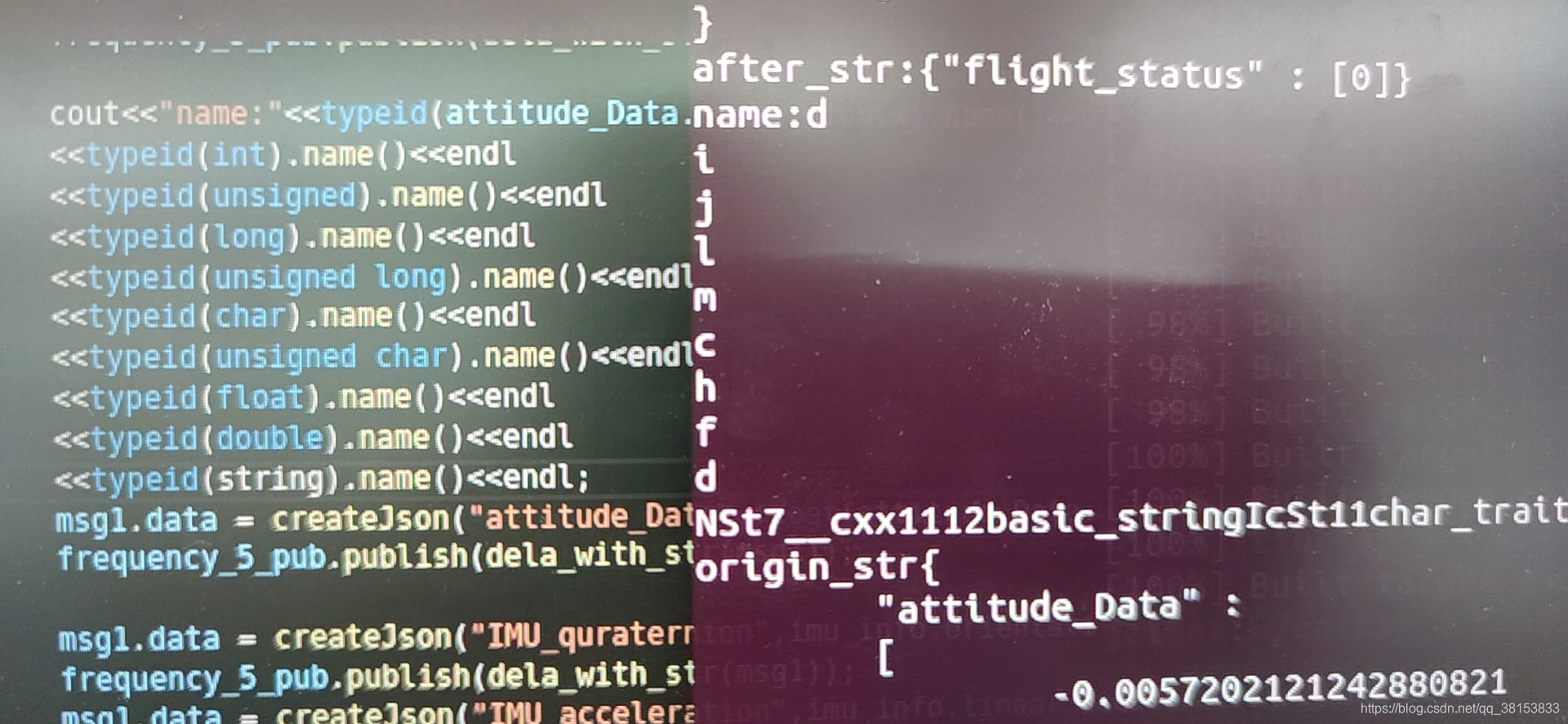 C++中的typeid().name()输出数据类型为i,j,l,m,c,h,f,d_typeid().name() 返回i-CSDN博客