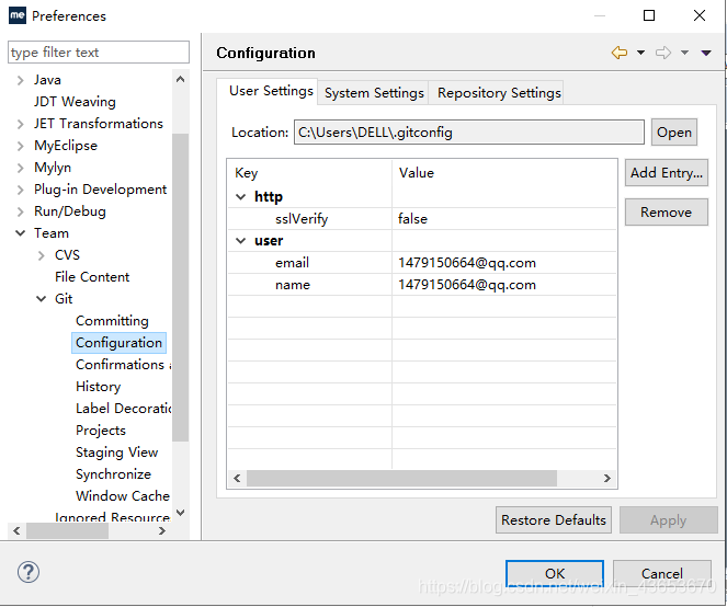 MyEclipse2016配置Git支持，将web项目提交到gitee平台_myeclpse2016通过git导入web项目-CSDN博客