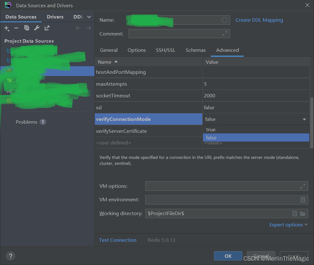 DataGrip连接Redis报 Unable to get the server mode问题的解决_unable to get the server mode using the ...