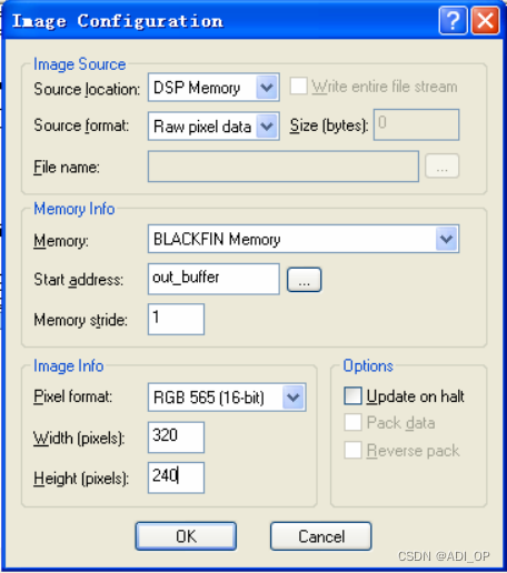 BF518/BF516/BF514/BF512系列DSP的开发教程四十五：视频格式转换-YUV420 转 RGB565_yuv420 转 ...