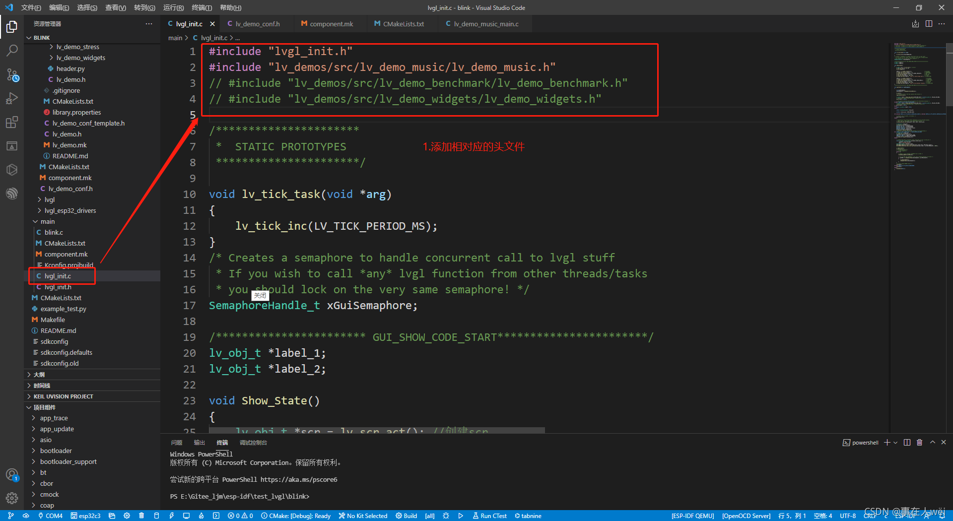 2.ESP32C3 移植 lvgl/lv_demos 教程_lvgl demos-CSDN博客