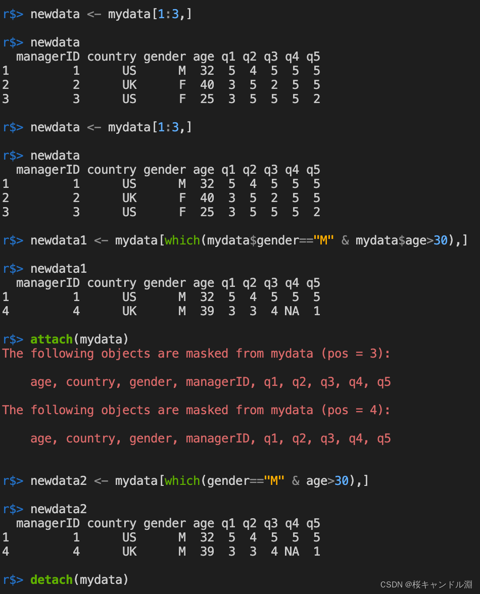 R语言【数据管理】_r语言mydata-CSDN博客