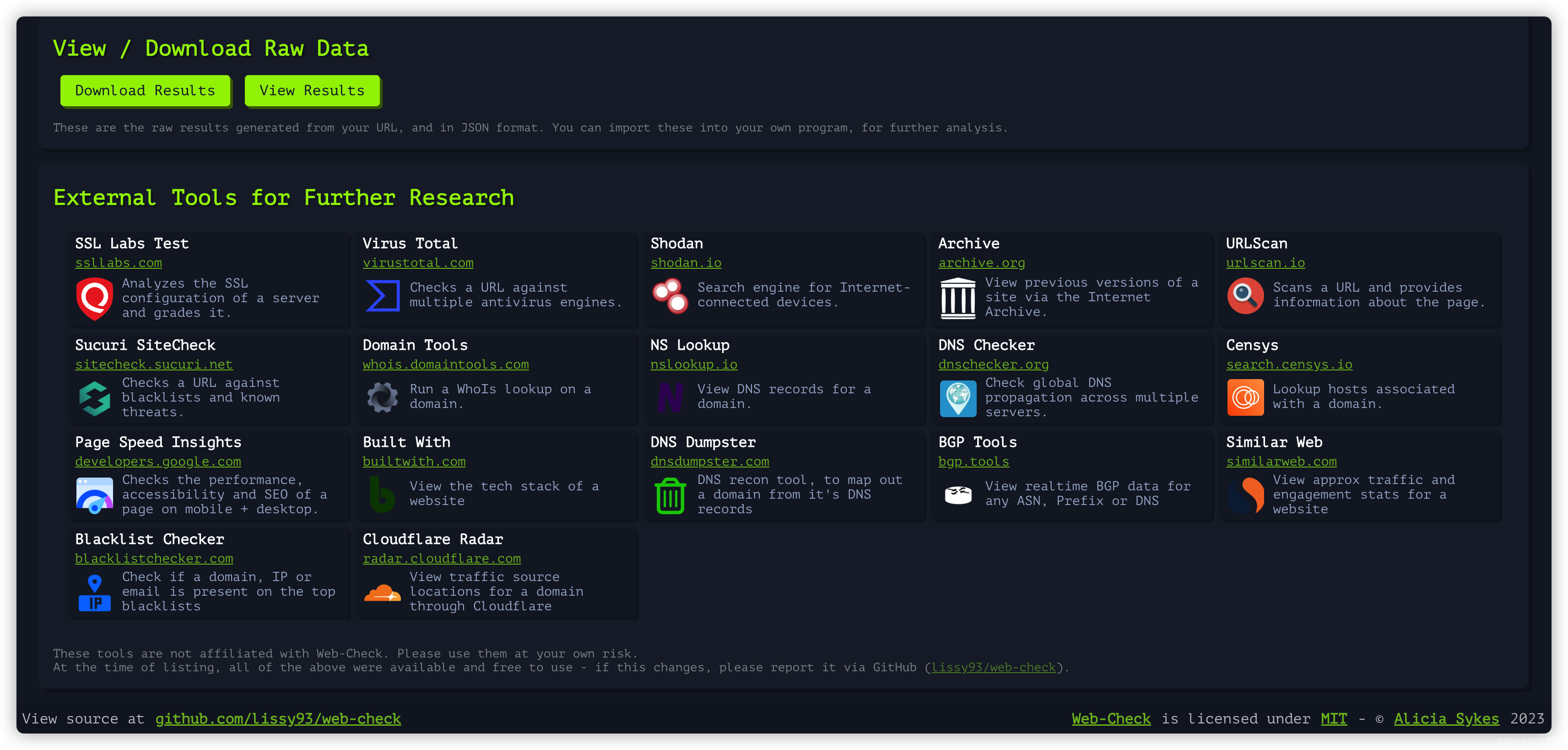 功能强大的网站检测工具Web-Check-CSDN博客