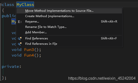 [Visual Assist]快速创建类中所有成员函数的实现_visual批量实现函数-CSDN博客