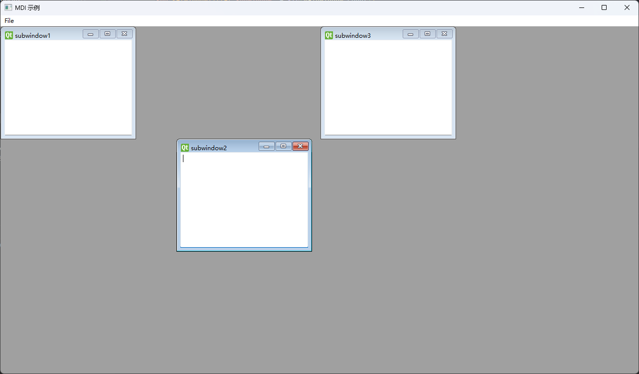 27-容器和容器控件-多文档区QMdiArea和子窗口QMdiSubWindow_qmdiarea 设置右边子窗口-CSDN博客