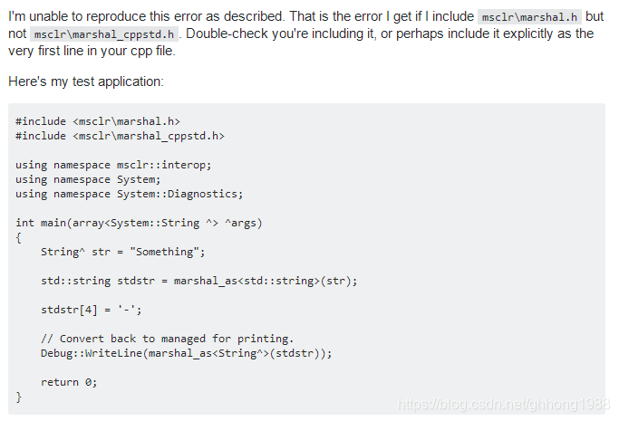 托管c++ (CLI) String^ 、 std::string 、 std::ostringstream的相互转化_cli string^-CSDN博客