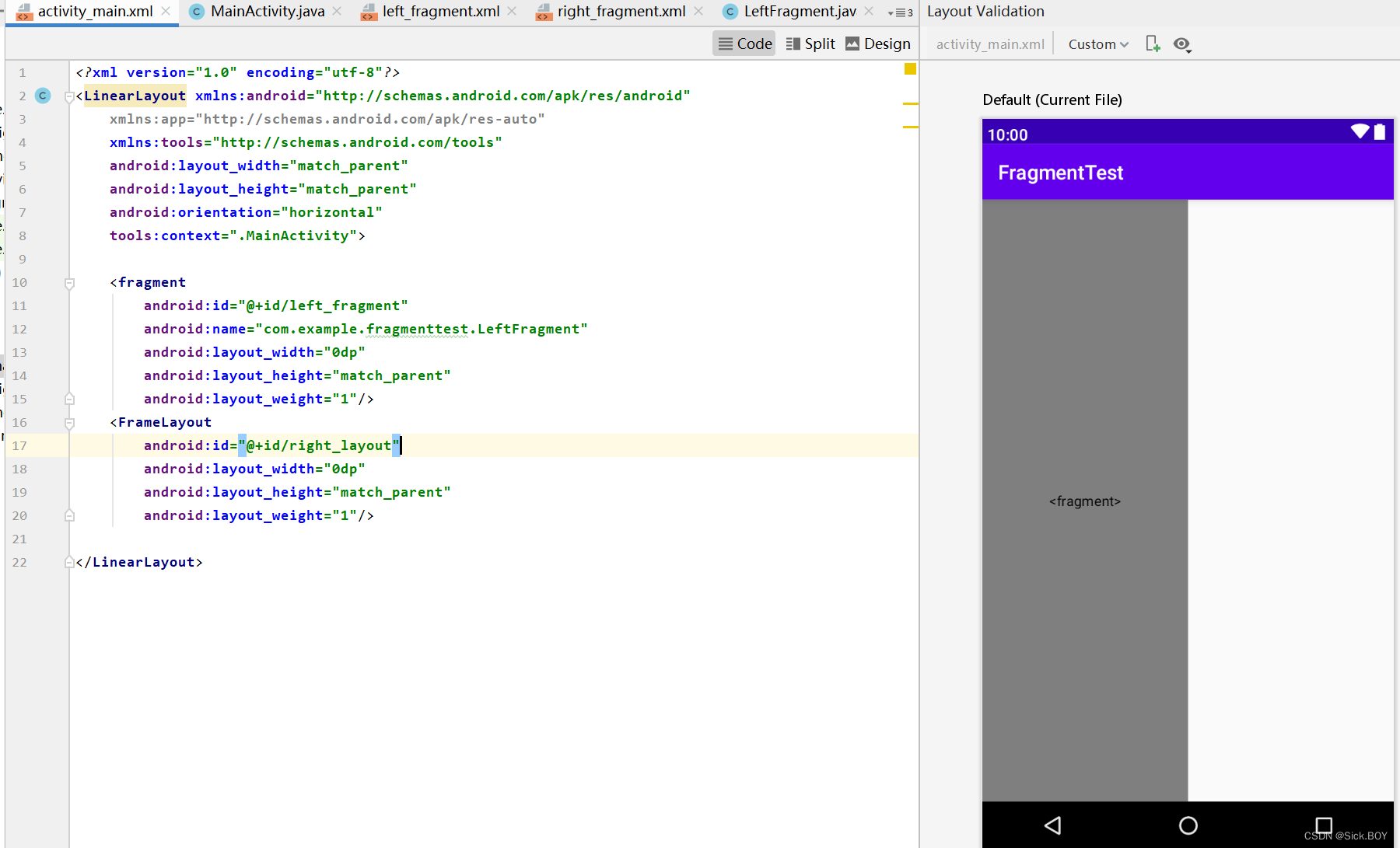 Android初学之十一：Fragment_android studio fragment左侧列表右侧内容-CSDN博客
