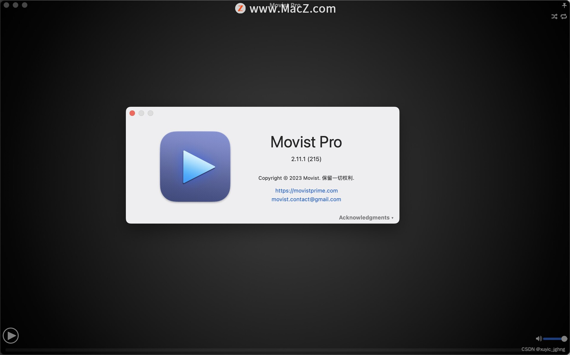 多功能高清媒体播放器 Movist Pro中文 for mac-CSDN博客
