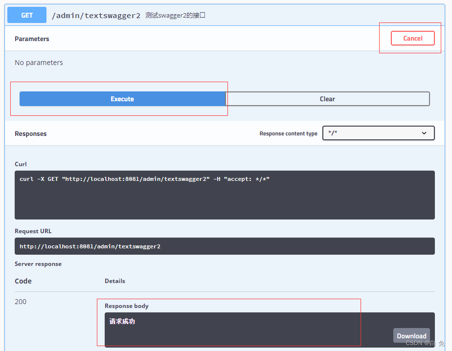 SpringBoot集成Swagger2生成Api文档_springdoc no operations defined in spec!-CSDN博客