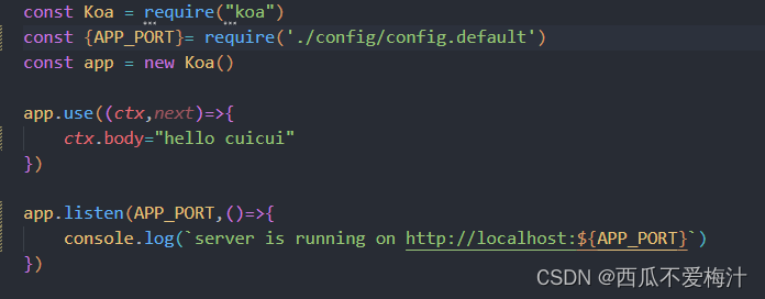 koa里面如何修改listen里面的端口号_koa listen-CSDN博客