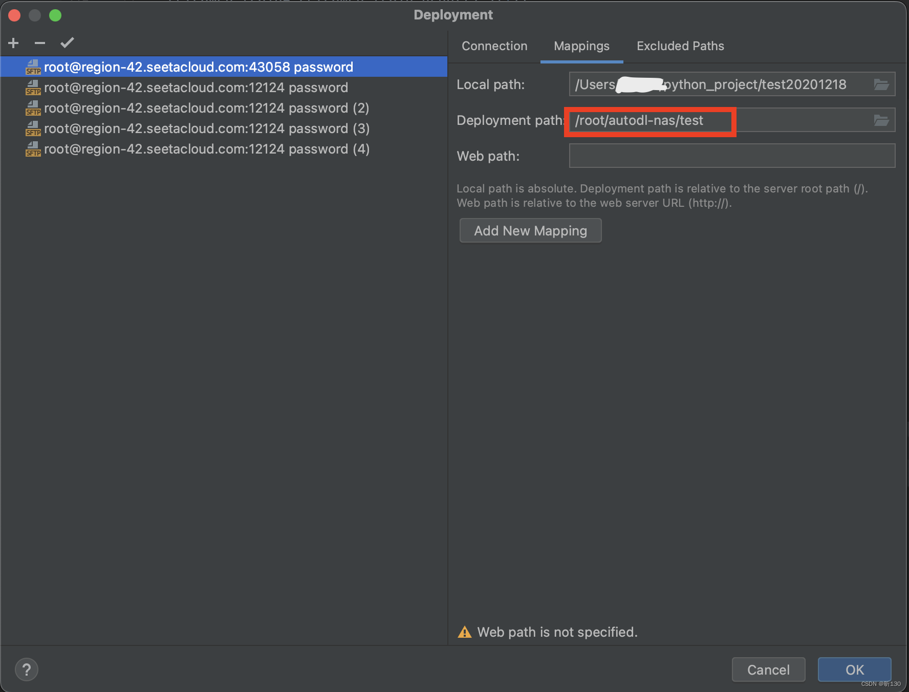 Autodl+Pycharm远程连接+虚拟环境设置_autodl pycharm-CSDN博客