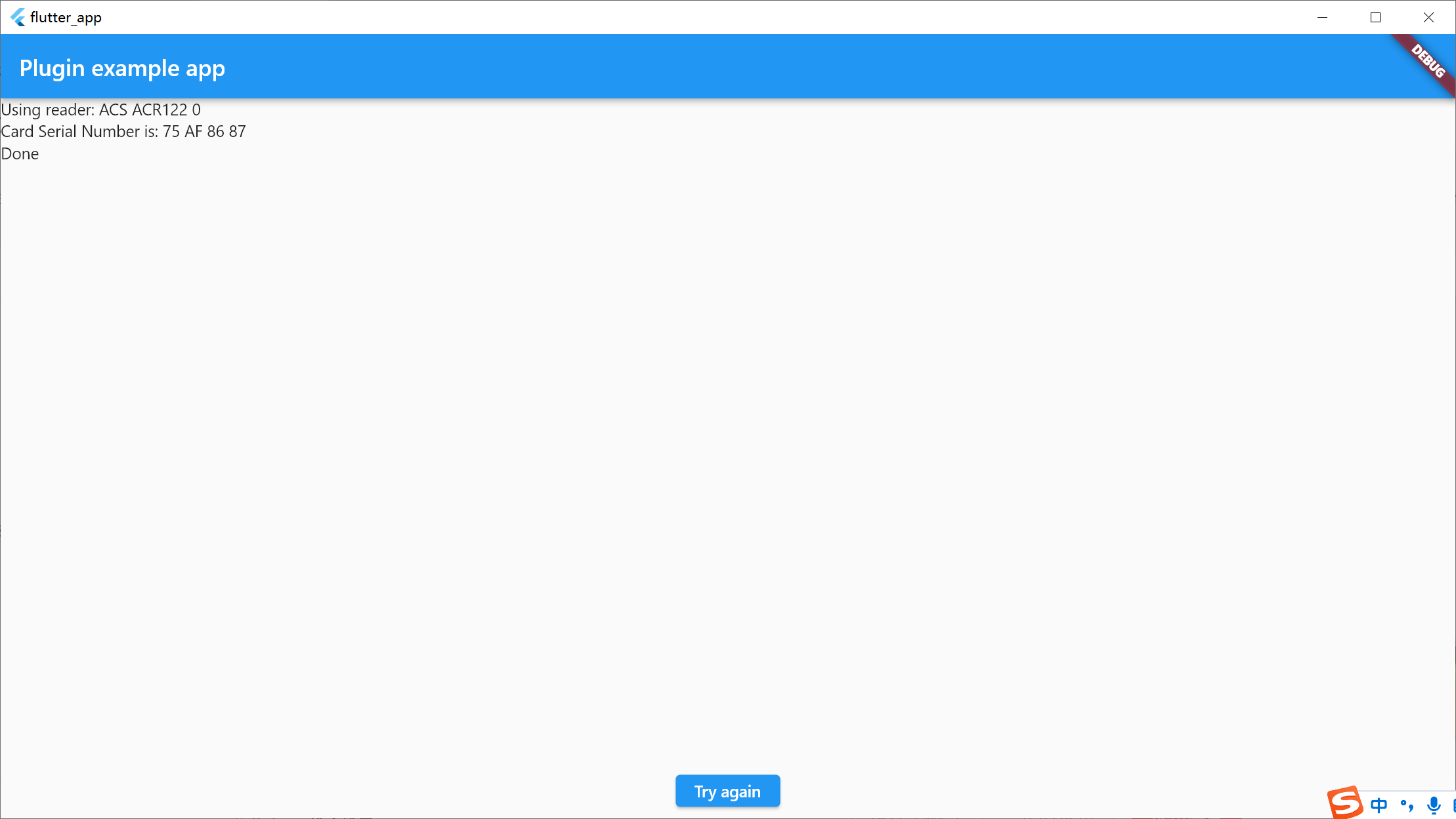 使用flutter开发windows桌面软件读取ACR22U设备的nfc卡片id，5分钟搞定demo_flutter windows读卡器-CSDN博客