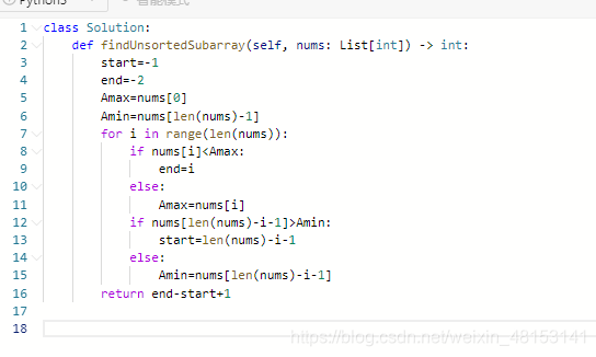 解题思路 Leetcode第581题：最短无序连续子数组一个升序数组变为连续升序数组 Csdn博客
