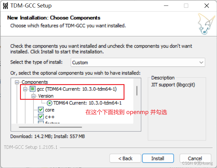 Windows安装tdm-gcc并勾选openMP（详细图文）-CSDN博客