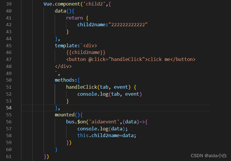 Vue报错记录之Property or method “handleClick“ is not defined on the instance but referenced during ...