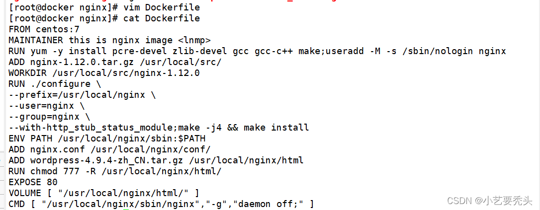 Dockerfile部署lnmp Dockerfile Lnmp Csdn博客