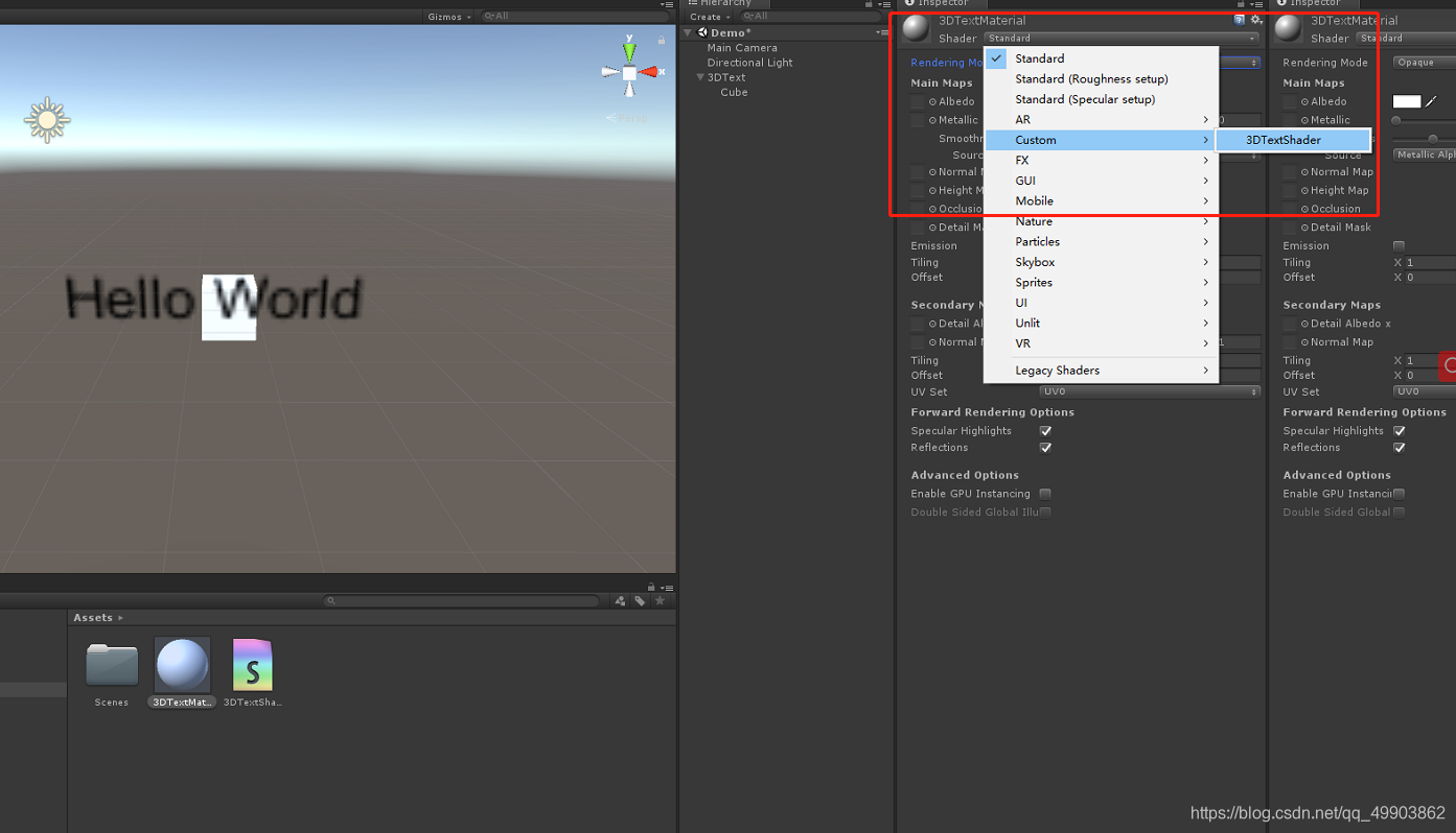 Unity 3D Text 穿透模型显示的解决方法-CSDN博客
