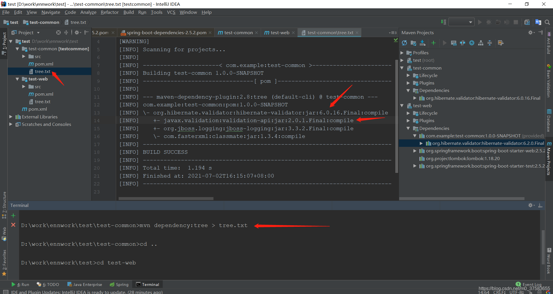 maven多模块依赖版本不一致问题_hibernate-validator版本差异-CSDN博客