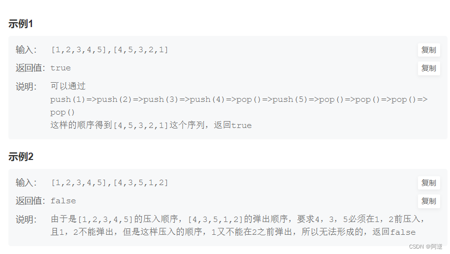 牛客-JZ31 栈的压入、弹出序列--java-CSDN博客