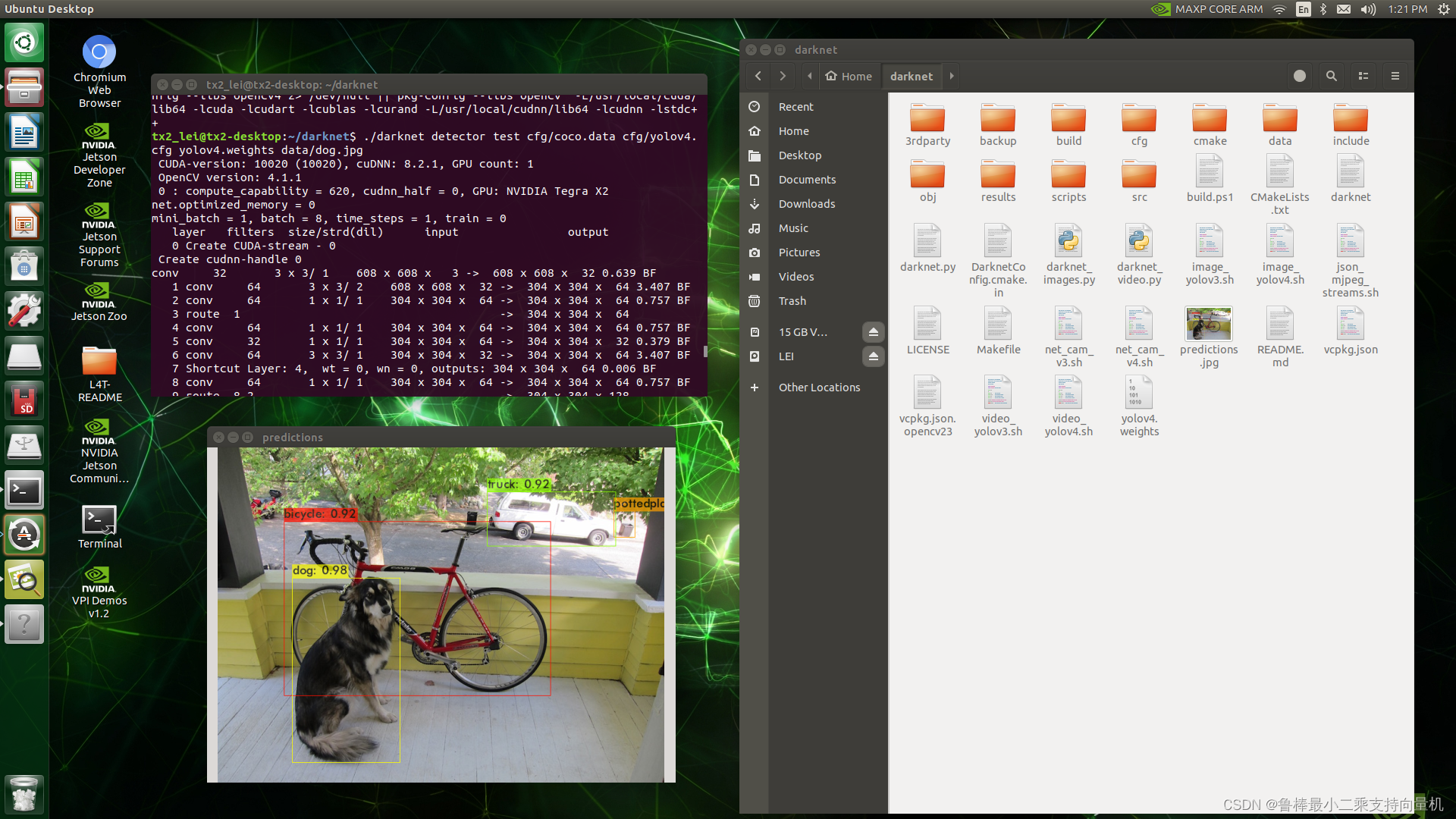 【玩转Jetson TX2 NX】（七）TX2 NX YoLoV4环境搭建+板载摄像头实时目标检测（详细教程+错误解决）_jetson tx2运行yolo-CSDN博客