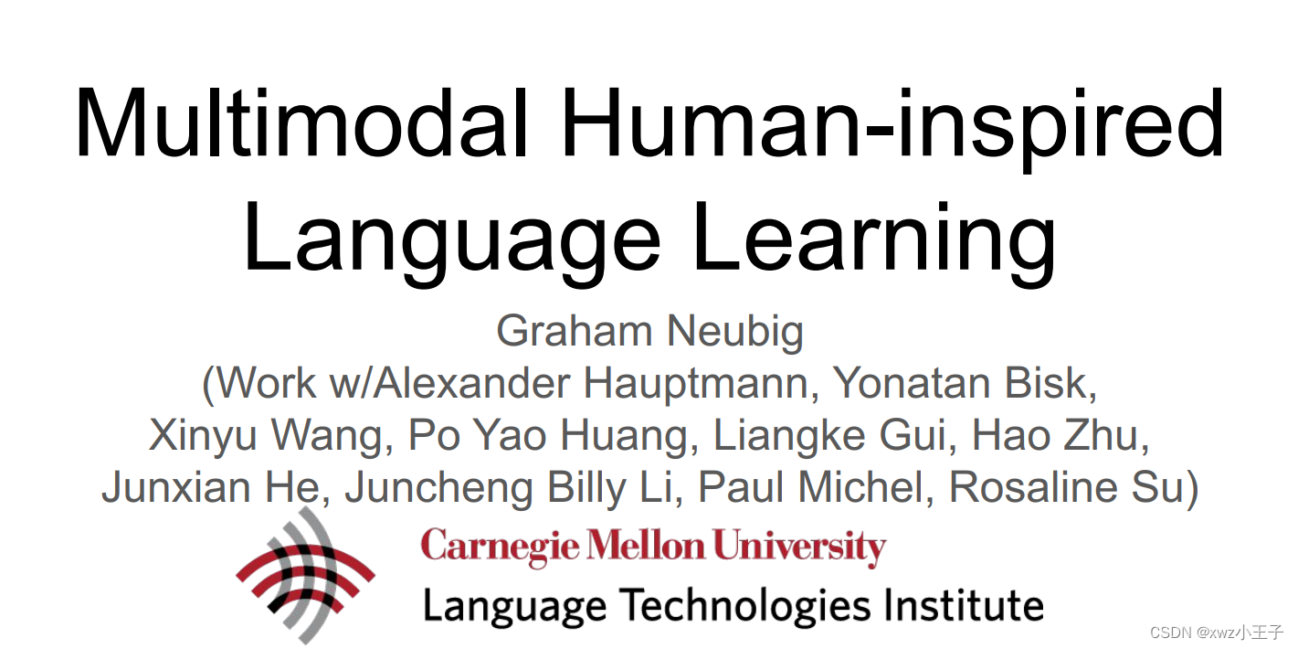 Multimodal Machine Learning day19-CSDN博客