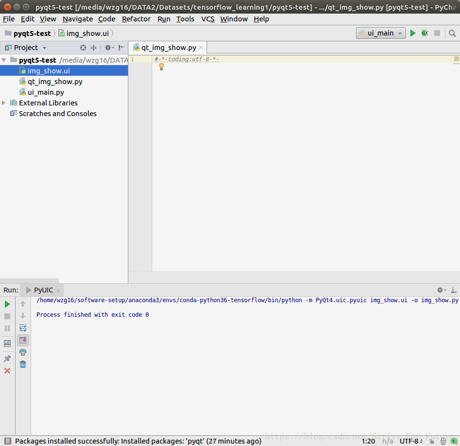 ubuntu + pycharm + anaconda + pyqt5 + tools 配置_ubuntu pycharm pyqt-tools-CSDN博客