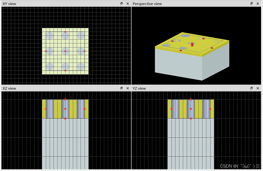 FDTD仿真：纳米孔阵列在玻璃基板上的光行为分析-CSDN博客