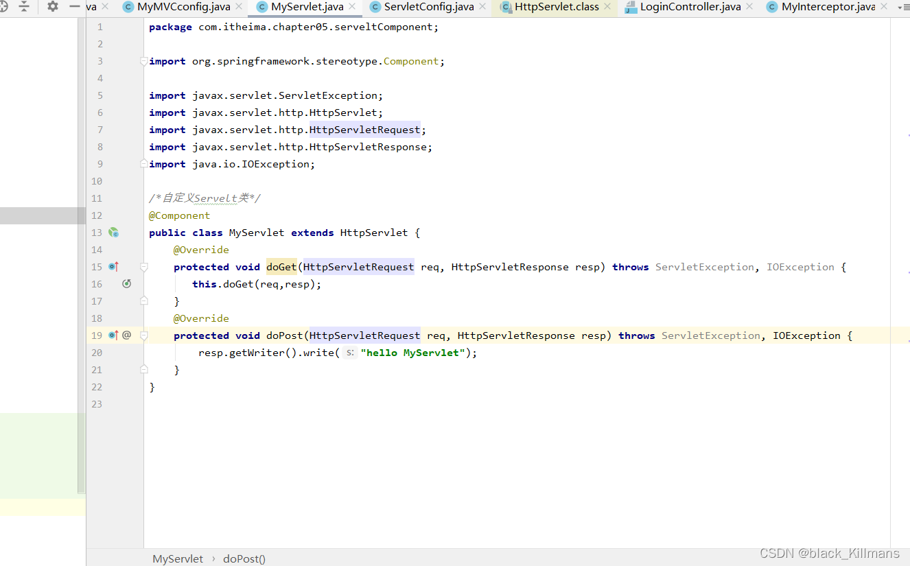 Springboot实现web常用功能：自定义servelt类的错误！自定义 Servletwebserverfactory 实现类错误 Csdn博客