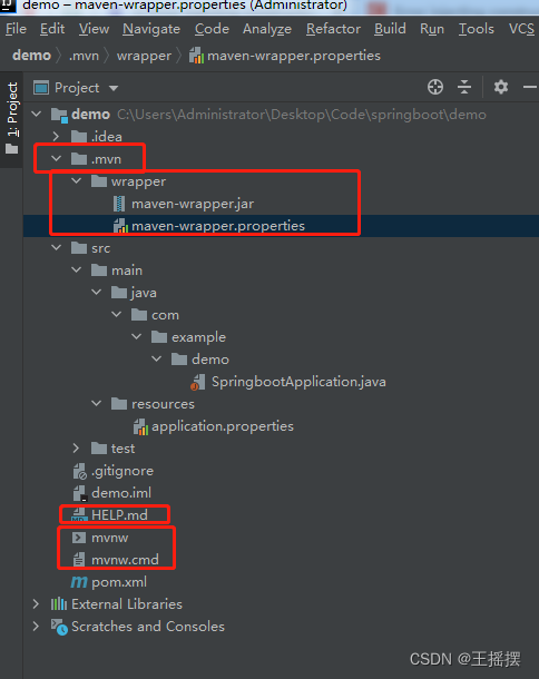 深入理解spring boot项目中的maven wrapper文件_spring boot wrapper-CSDN博客
