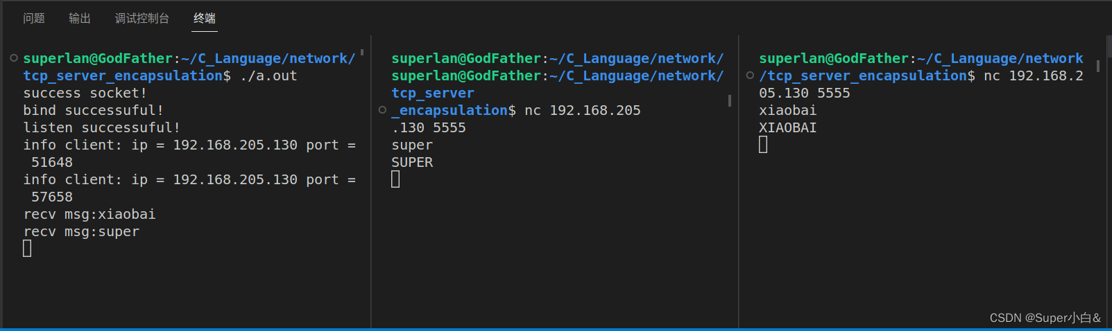 LinuxC 网络 -- TCP（C/S）多线程服务器demo_linux c 多线程服务器-CSDN博客