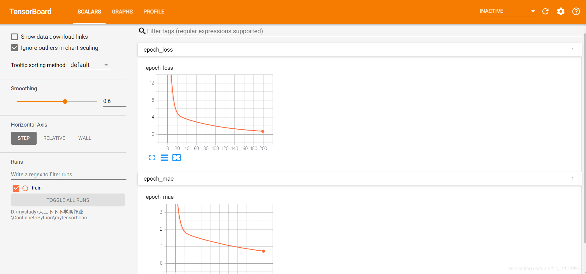 【机器学习】 - Keras学习 - TensorBoard模块 - 可视化模型训练过程神器_from tensorflow.keras.callbacks import ...