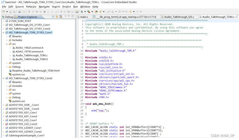 手把手教你开发ADSP-21593（EV-21593-SOM+AD-EXKIT开发板）_adsp21593-CSDN博客